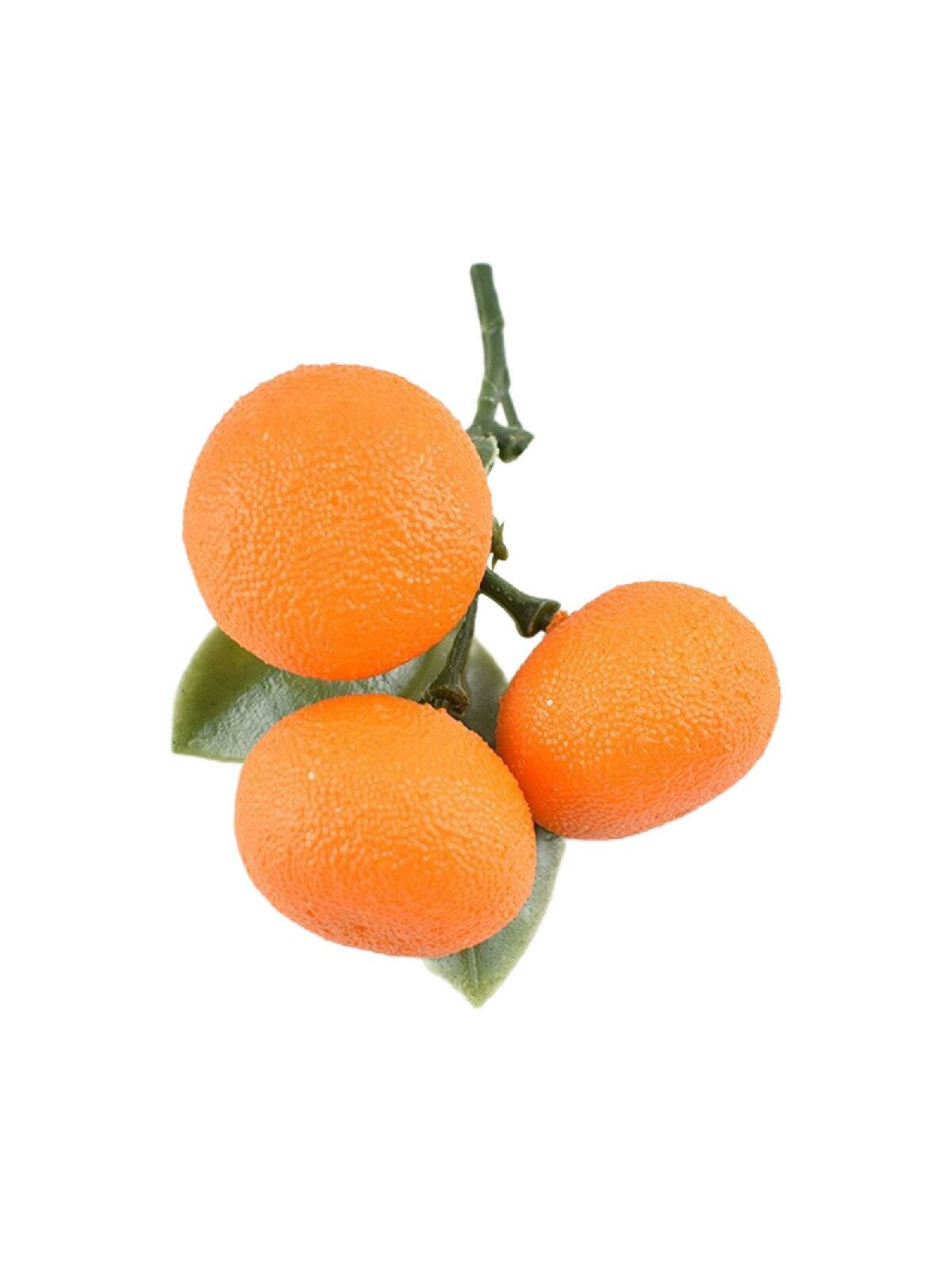 Реквизит для фотосъемки, искусственный мандарин, реалистичный мандарин