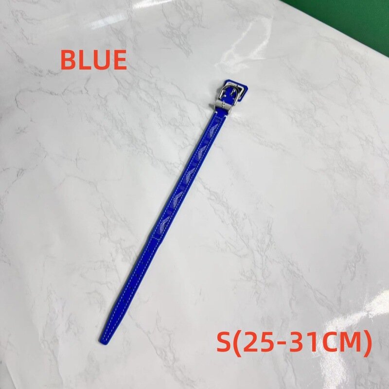 Ошейник для собак из кожи PetCollar, маленький и средний, товары для домашних животных Goyard, ошейник для кошек и французских бульдогов, маленький