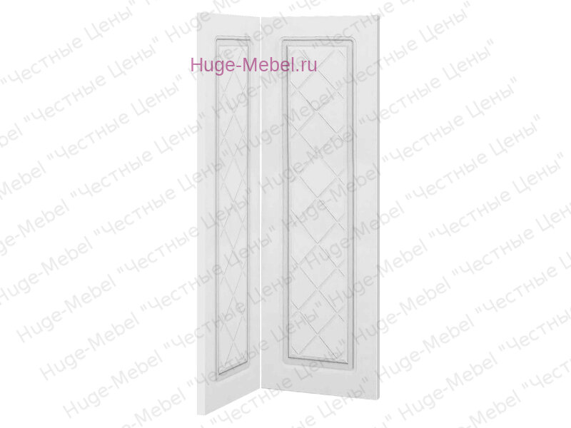 Кухонный фасад Ф-128 дуб белый (Модена) Huge Mebel . Ширина 560 Высота 712. Кухонные фасады