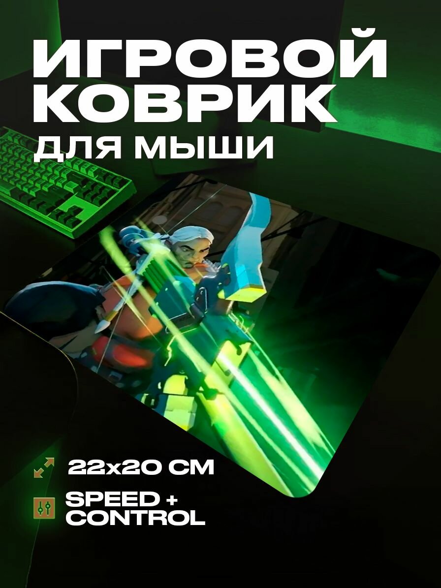 Коврик для мыши Deadlock большой игровой 22 на 20 аниме