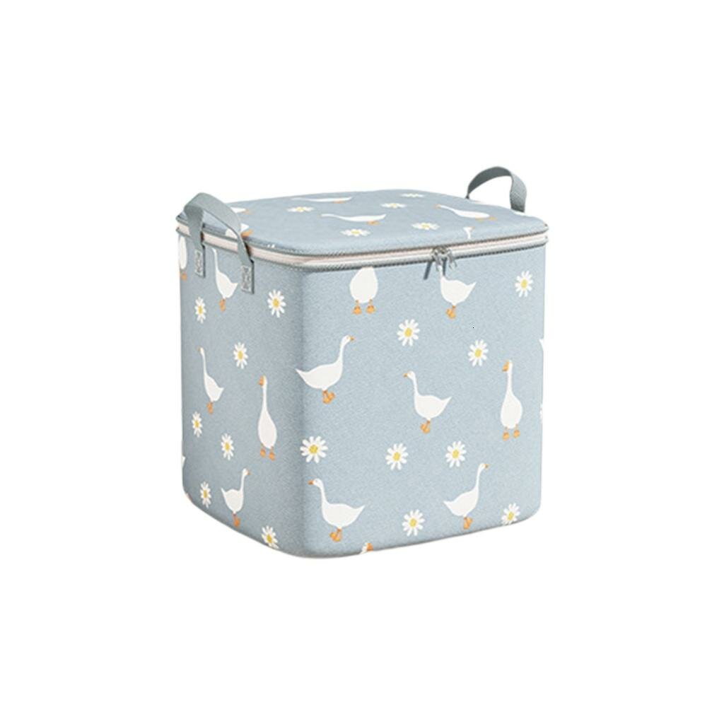 Прочный нетканый мешок для хранения одежды и постельного белья, Синий - 100L