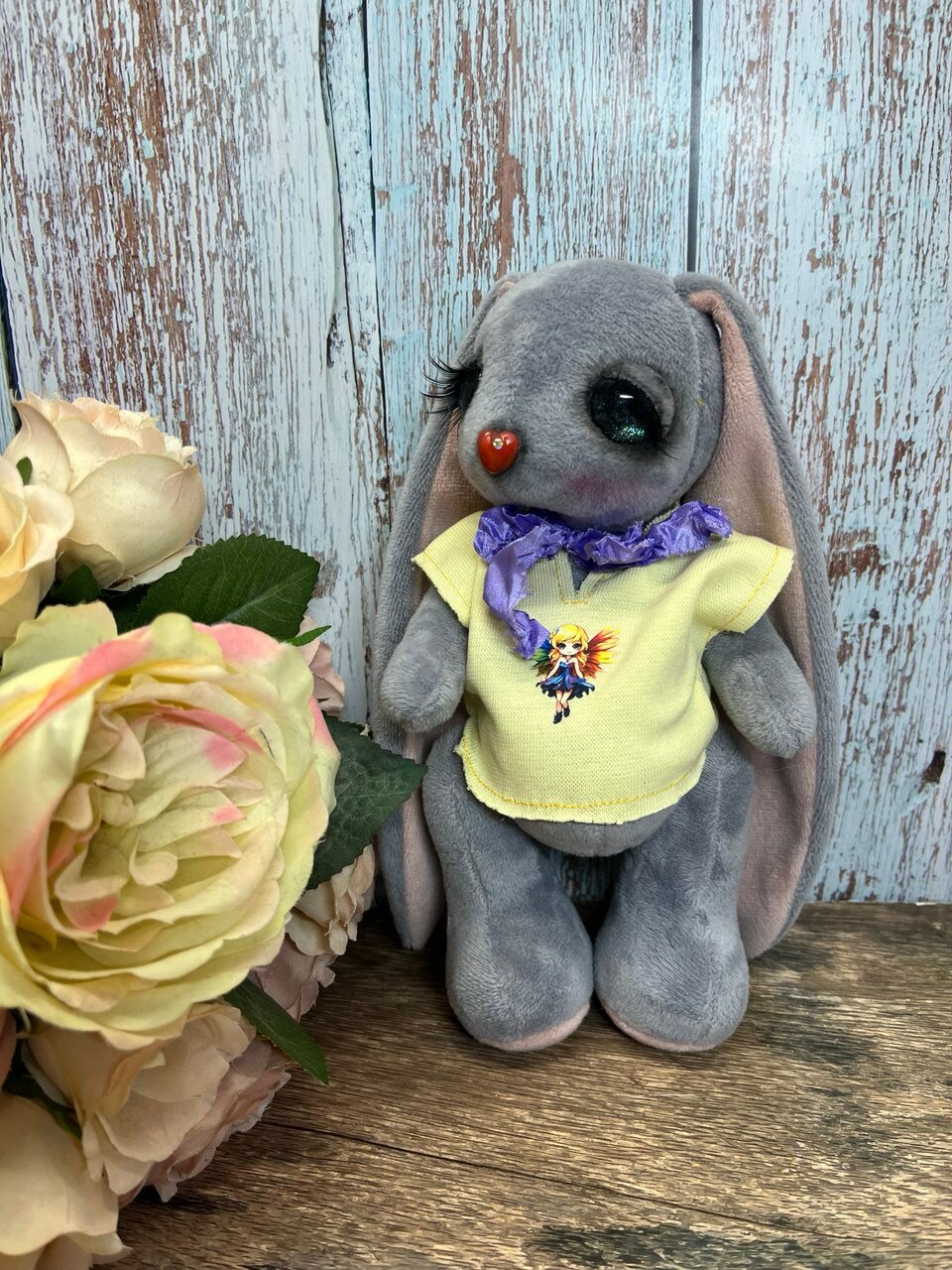 Интерьерная игрушка Зайчик , 21 см (ручная работа)