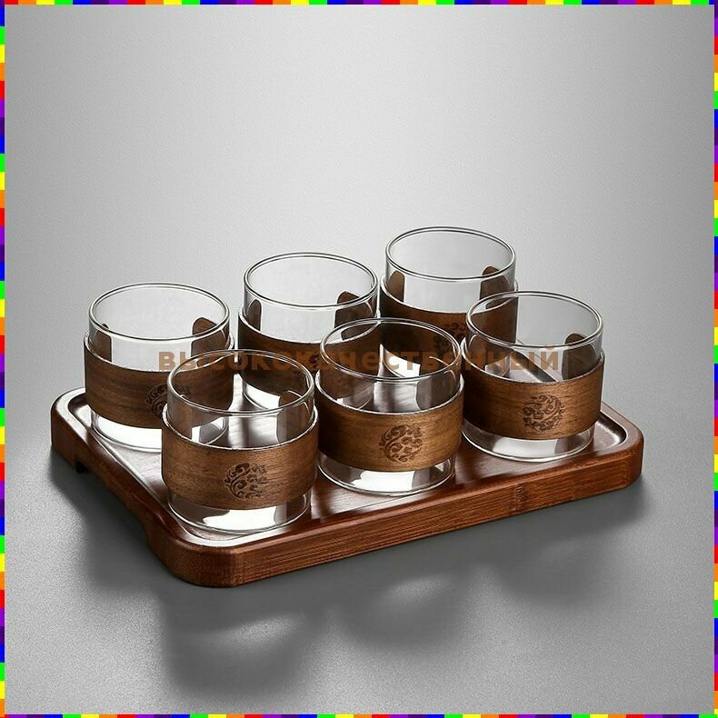 Стакан армуды для чая "питьевой стакан" 150 мл 6 шт бежевый