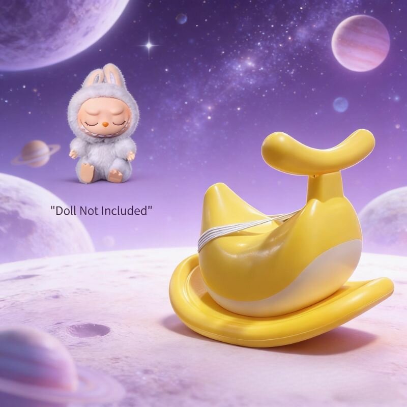 Конь-качалка (качающееся кресло) для кукол Лабубу, Барби (до 12 см) уникальный аксессуар для коллекции