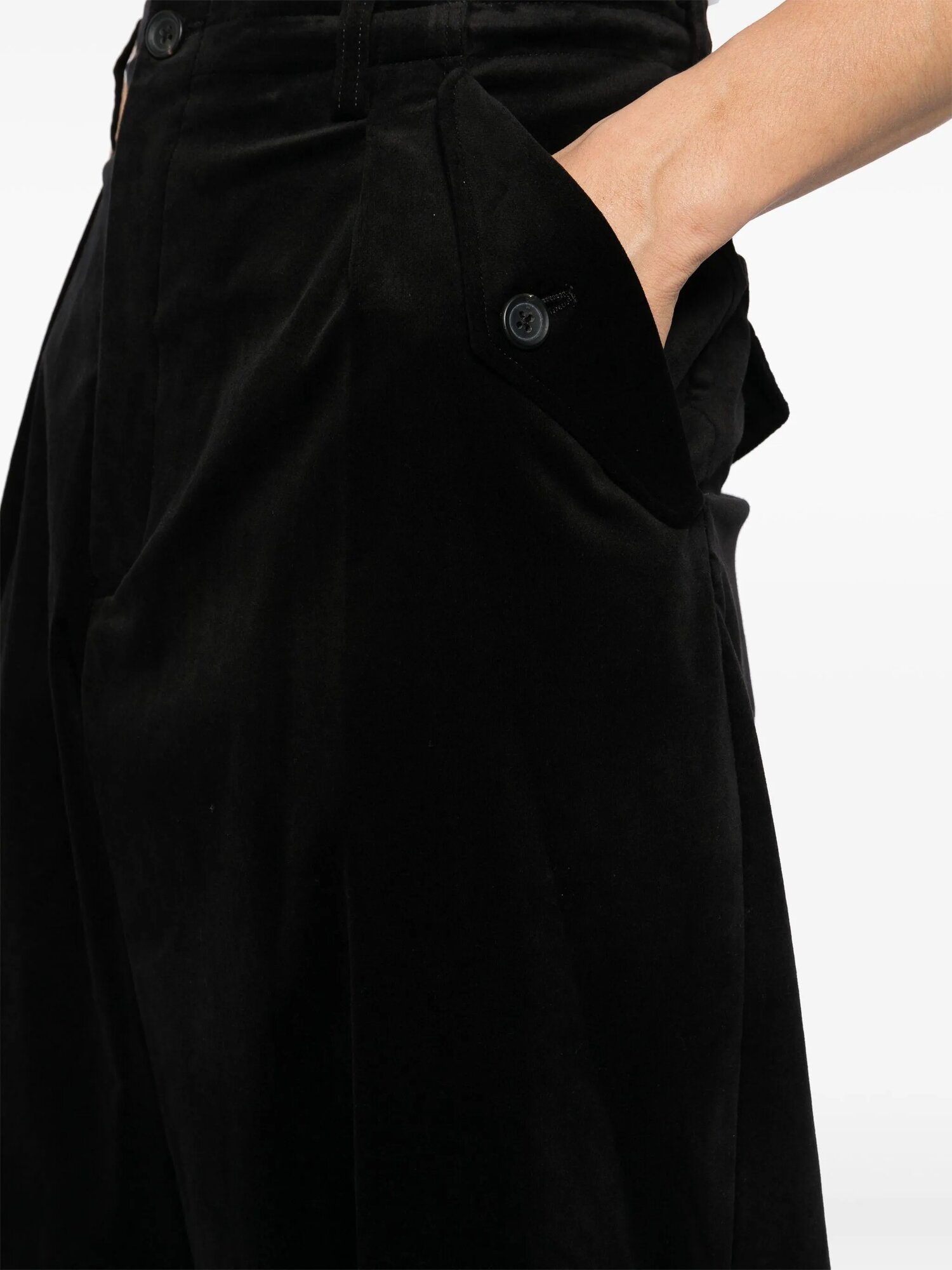 Брюки классические Yohji Yamamoto, размер 4 JP, черный — фото 1