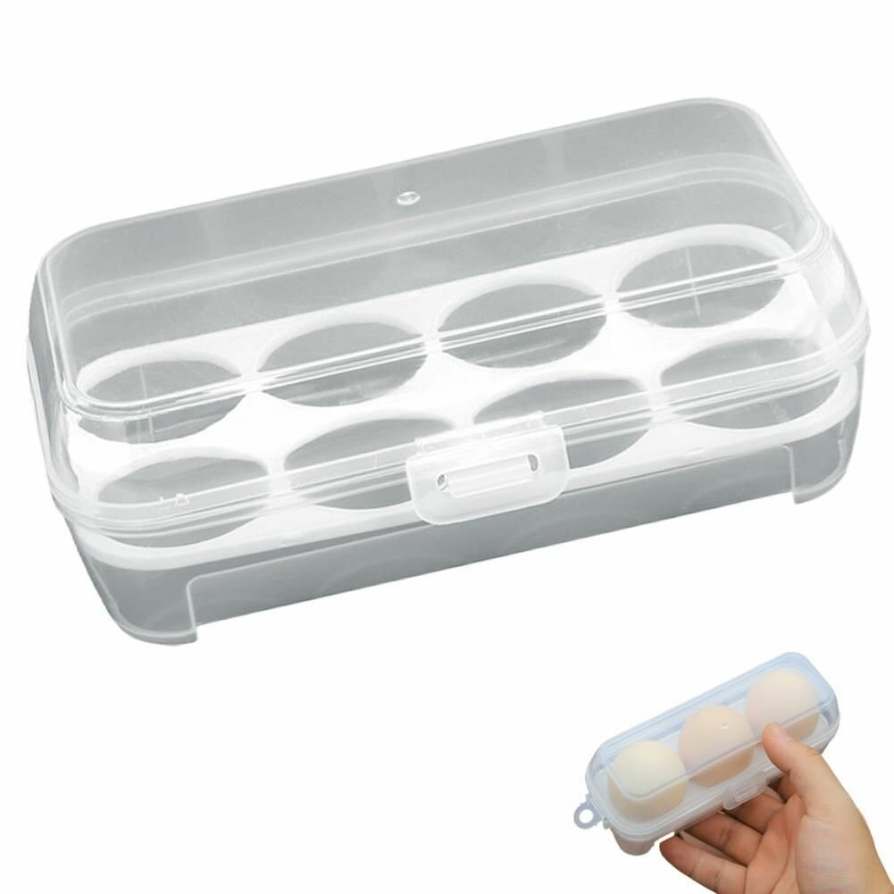 Переносной ящик для хранения яиц на улицу, пластиковый, защищающий от падения