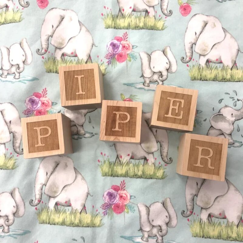 Персонализированные деревянные блоки А-Я HGDTFF R