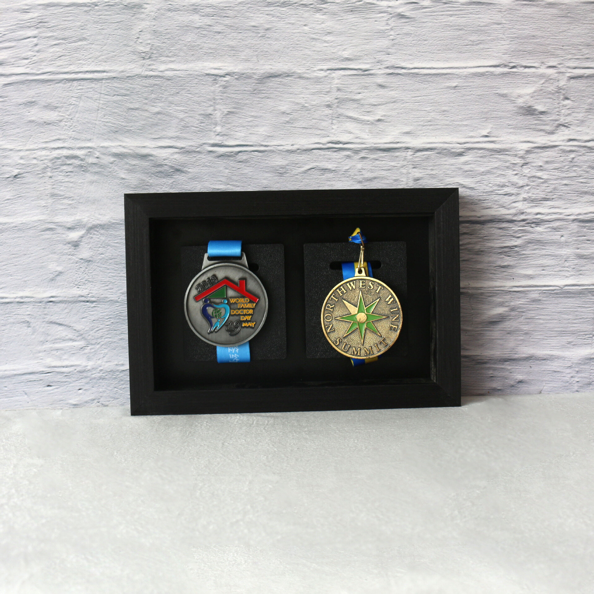 Креативная деревянная рамка для хранения медалей спортивных игр, черная рамка для фотографий марафона
