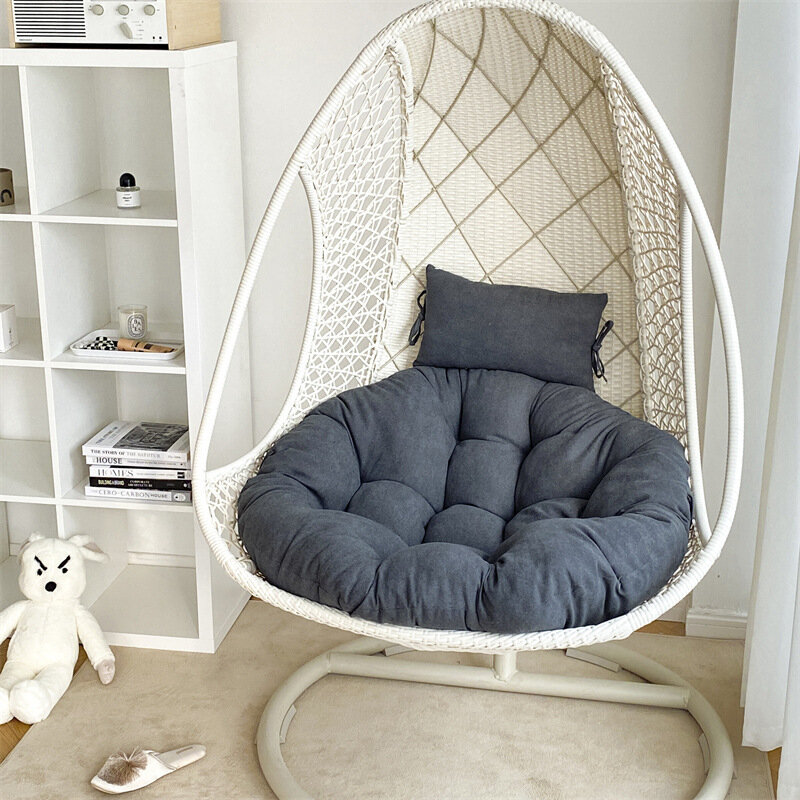 Подвесная корзина, мягкая подушка, подвесное кресло, кресло-качалка, ротанговое кресло, подушка для качеля в виде птичьего гнезда, интегрированная подушка для подвесного кресла, утолщенная подушка
