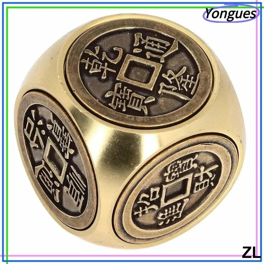 Металлический вращающийся куб, антистрессовая игрушка, для детей и взрослых