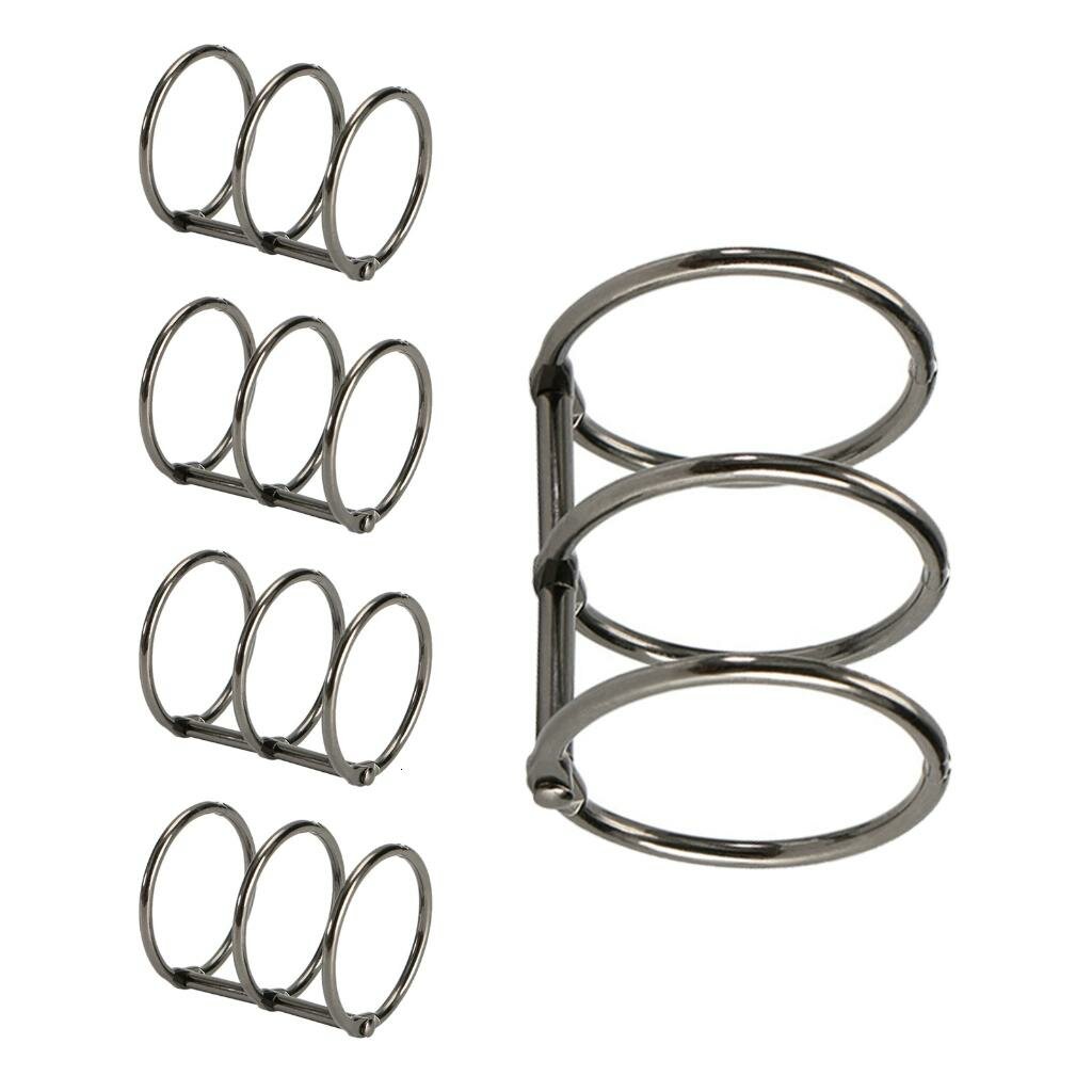 5 шт. Металлические кольца для переплета, кольца для переплета книг 20/30 мм, вкладыши для книг, школьные канцелярские принадлежности для переплета фотоальбомов