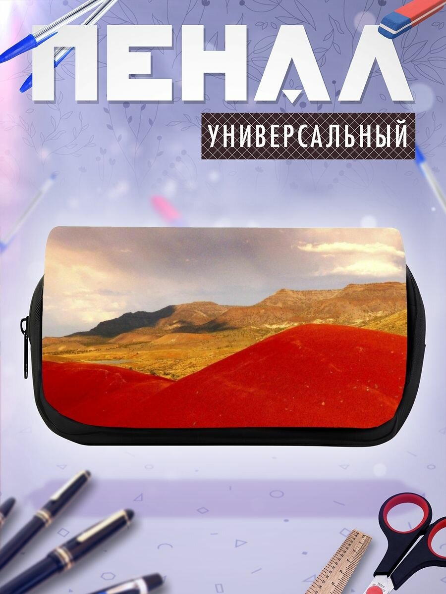 Школьный пенал дикая местность пустыня