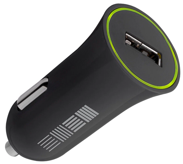 АЗУ INTERSTEP 1A + кабель USB - Lightning Black (45339)