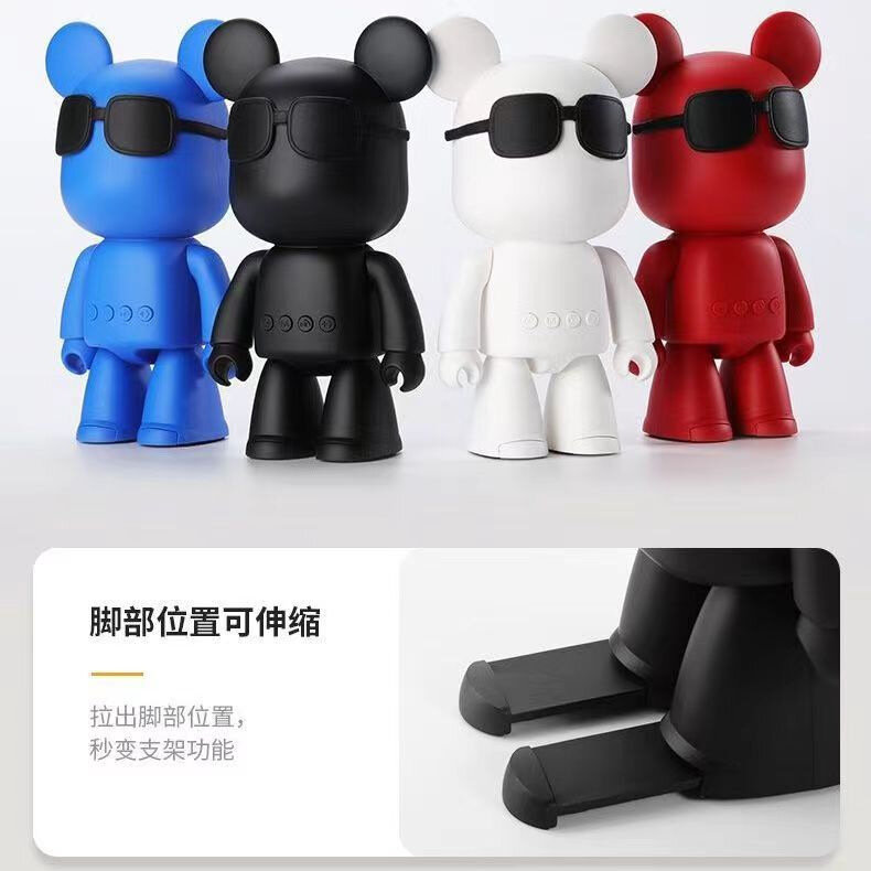 Маленький Яростный Медведь Беспроводная Bluetooth-колонка Портативная Подарочная Картонная Кукла Маленькая Колонка Портативная для Улицы