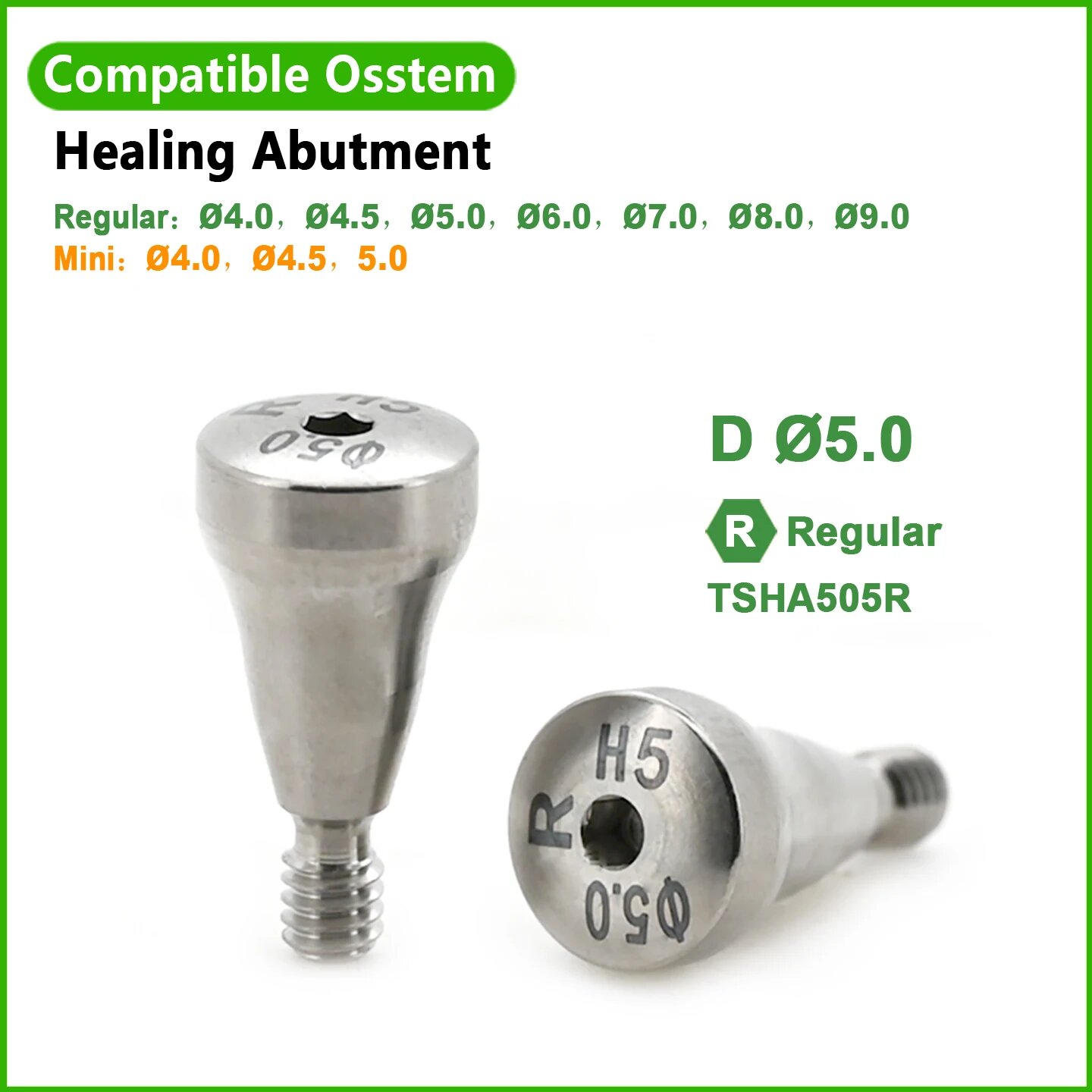 Healing Abutment D Ø5.0 Regular TSHA505R