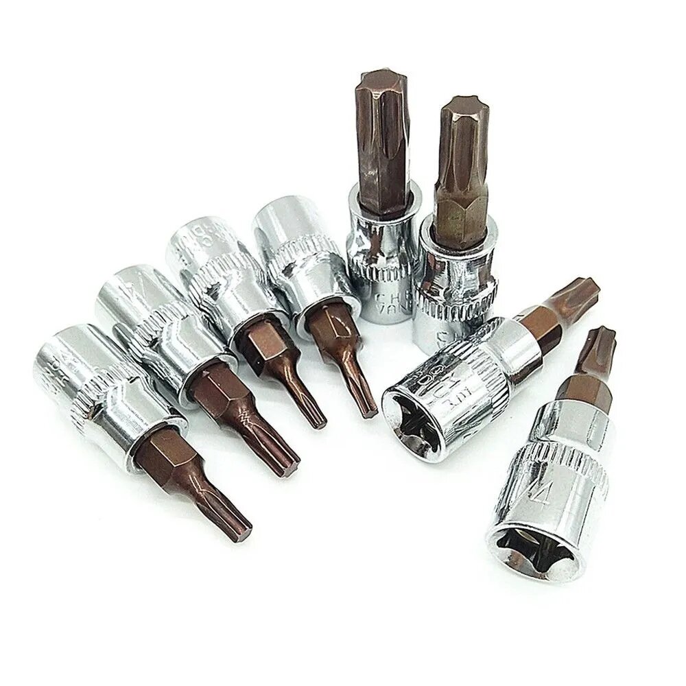 Бита-гнездо Torx T15 T20 T25 T30 T40 1 шт. T8 6,35 мм / 1/4 дюйма T8-T40 пакетный привод