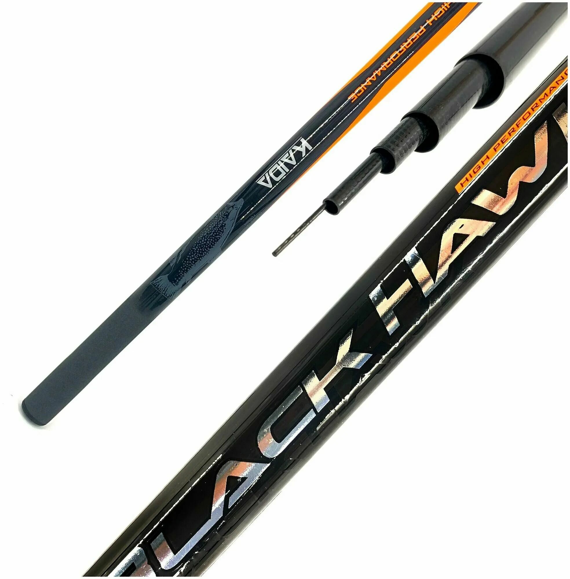 Удилище(Удочка) Маховая без колец Kaida BLACK HAWK 4м