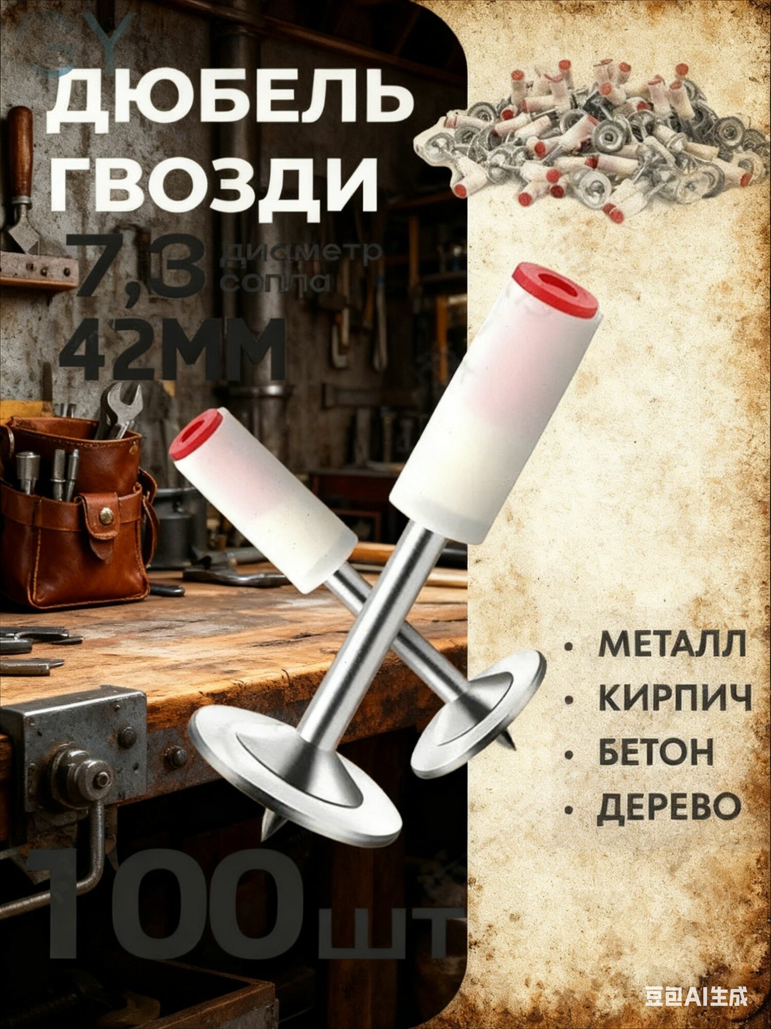 Пистолет пороховой монтажный