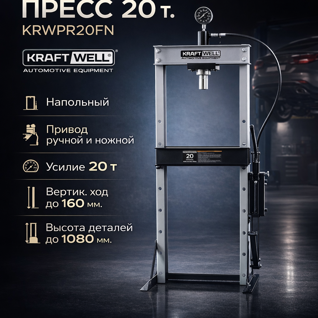 Пресс 20 т. с ручным и ножным приводом