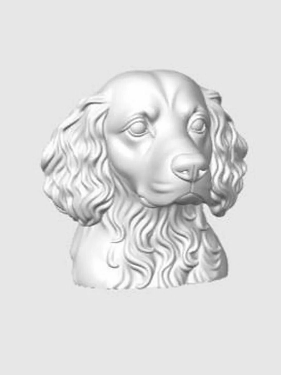 Статуэтка собаки-спаниель Бойкин (10см, белый)