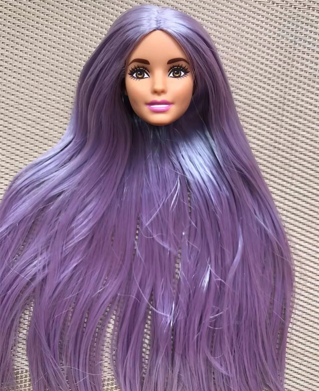 Disney 1/6 кукла голова с волосами Сиреневый, NO.33