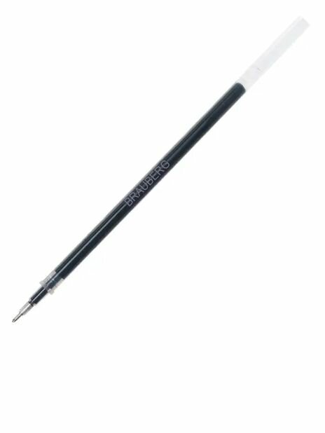 Стержень гелевый BRAUBERG 3 шт,130 мм, черный, игольчатый узел 0,5 мм, л. п 0,35 мм