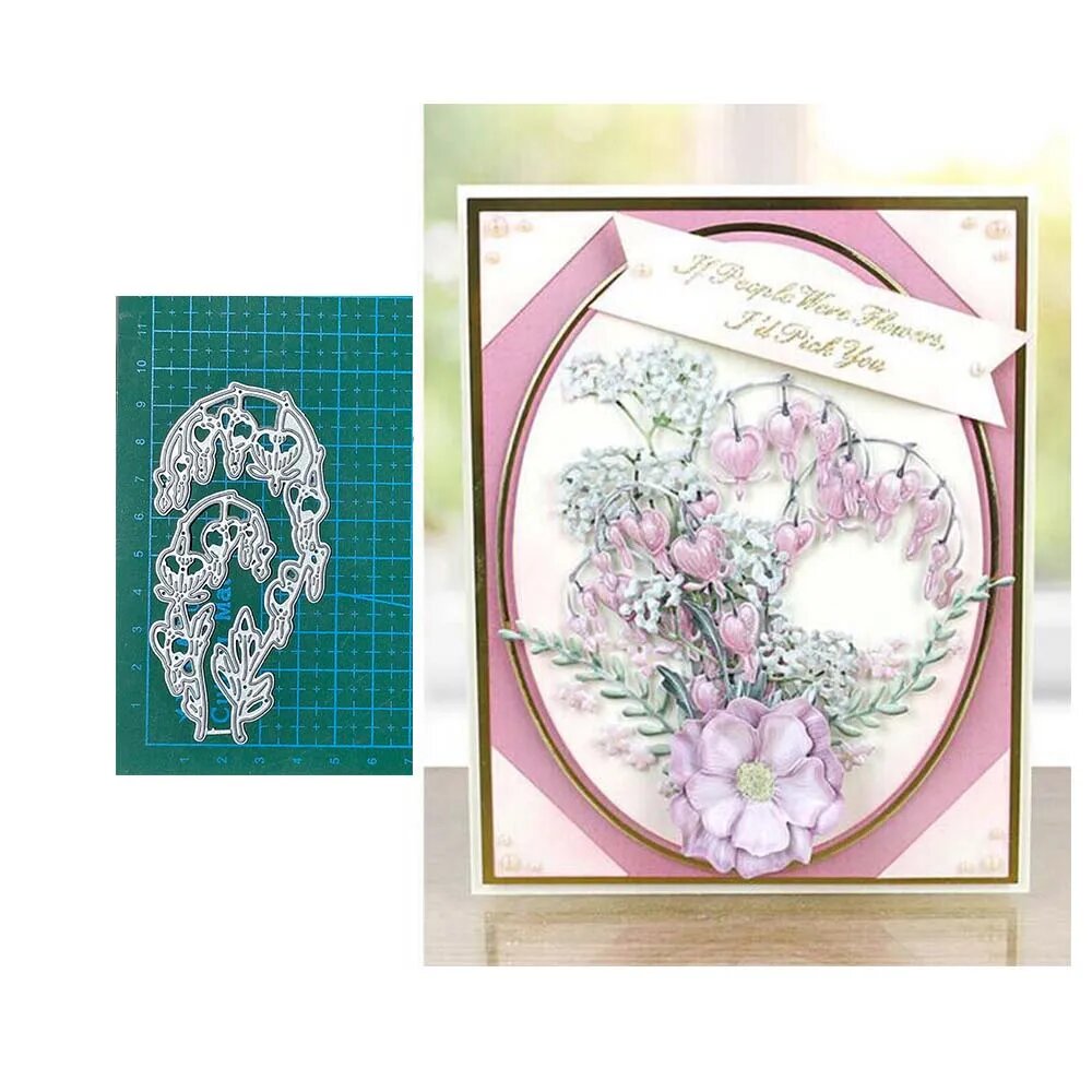 Штампы для тиснения клубника цветы scrapbooking KK-1606