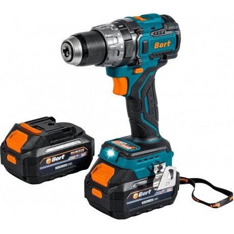 Дрель-шуруповерт аккумуляторная ударная Bort BAB-21U (2x4А. ч)