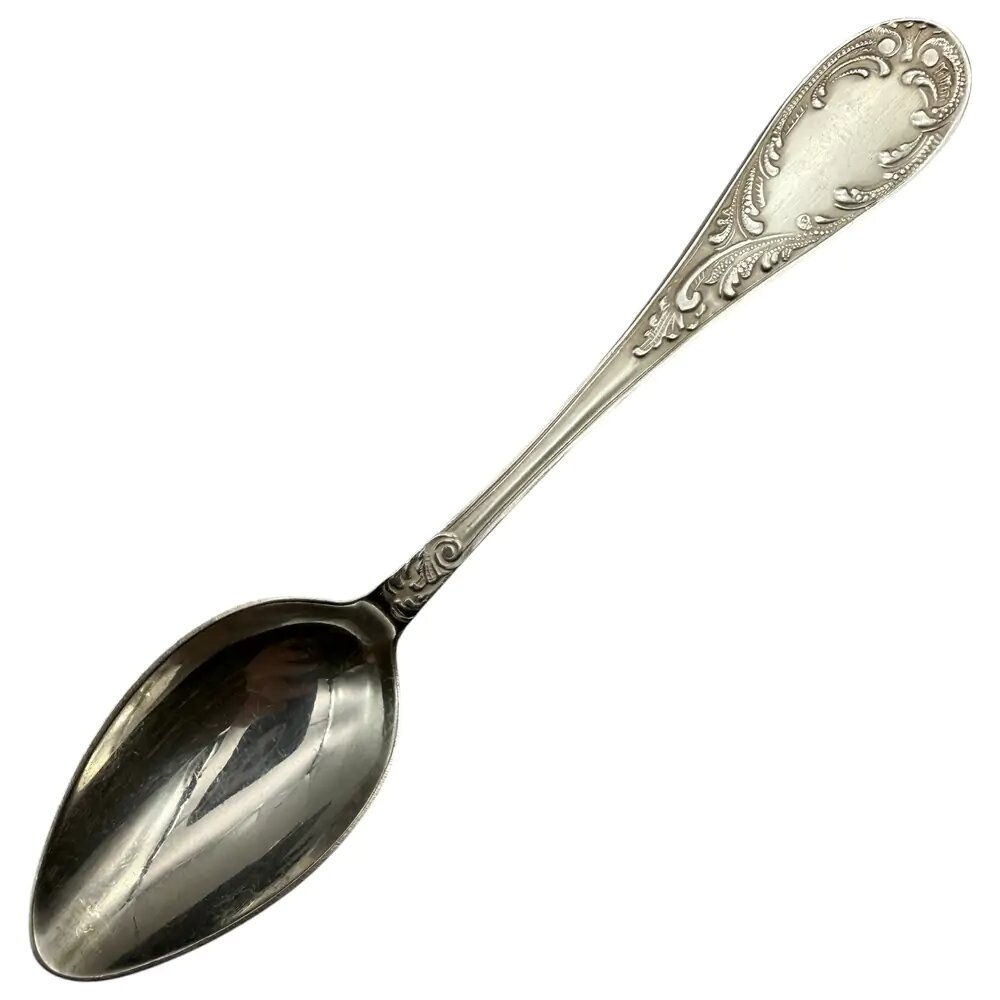 Ложка десертная "Пламя (старое)", 17 см, МНЦ, 1930-1950 гг, Кольчугино, СССР