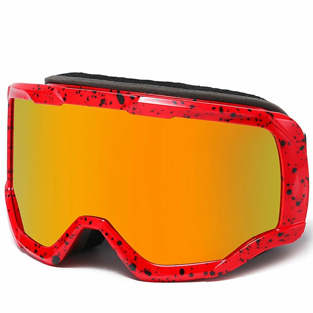 Лыжные очки двухслойные, антизапотевающие, для катания на сноуборде и лыжах.