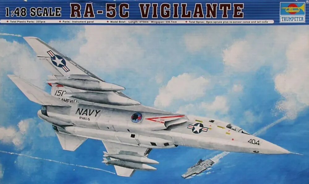 Trumpeter 02809 1/48 RA-5C Vigilante сборная модель самолета