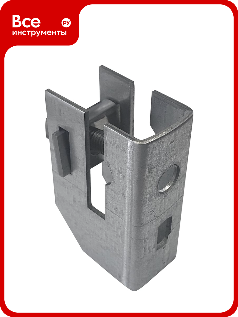 Скоба держатель полосы EZETEK с болтом, оцинк 90195