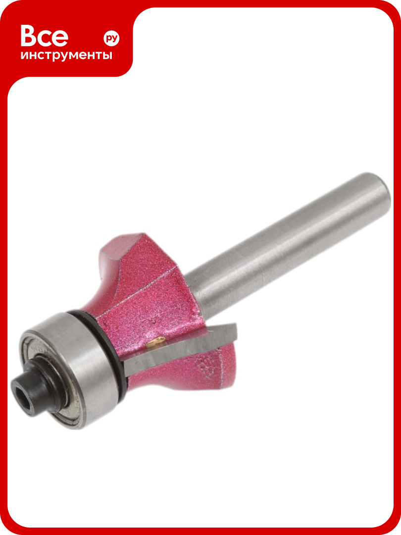 Фреза внутренний радиус, кромочная R=6.35 мм, Z=2, 25.4x11.11x55 мм, S=6 мм, нижний подшипник PROCUT 301631P