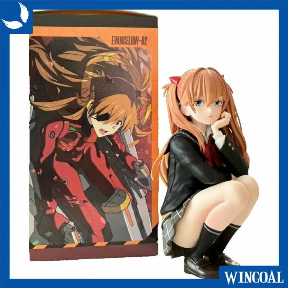 Фигурка Евангелион Аска Лэнгли / Rebuild of Evangelion Asuka Langley Shikinami подарок для фаната (15 см)