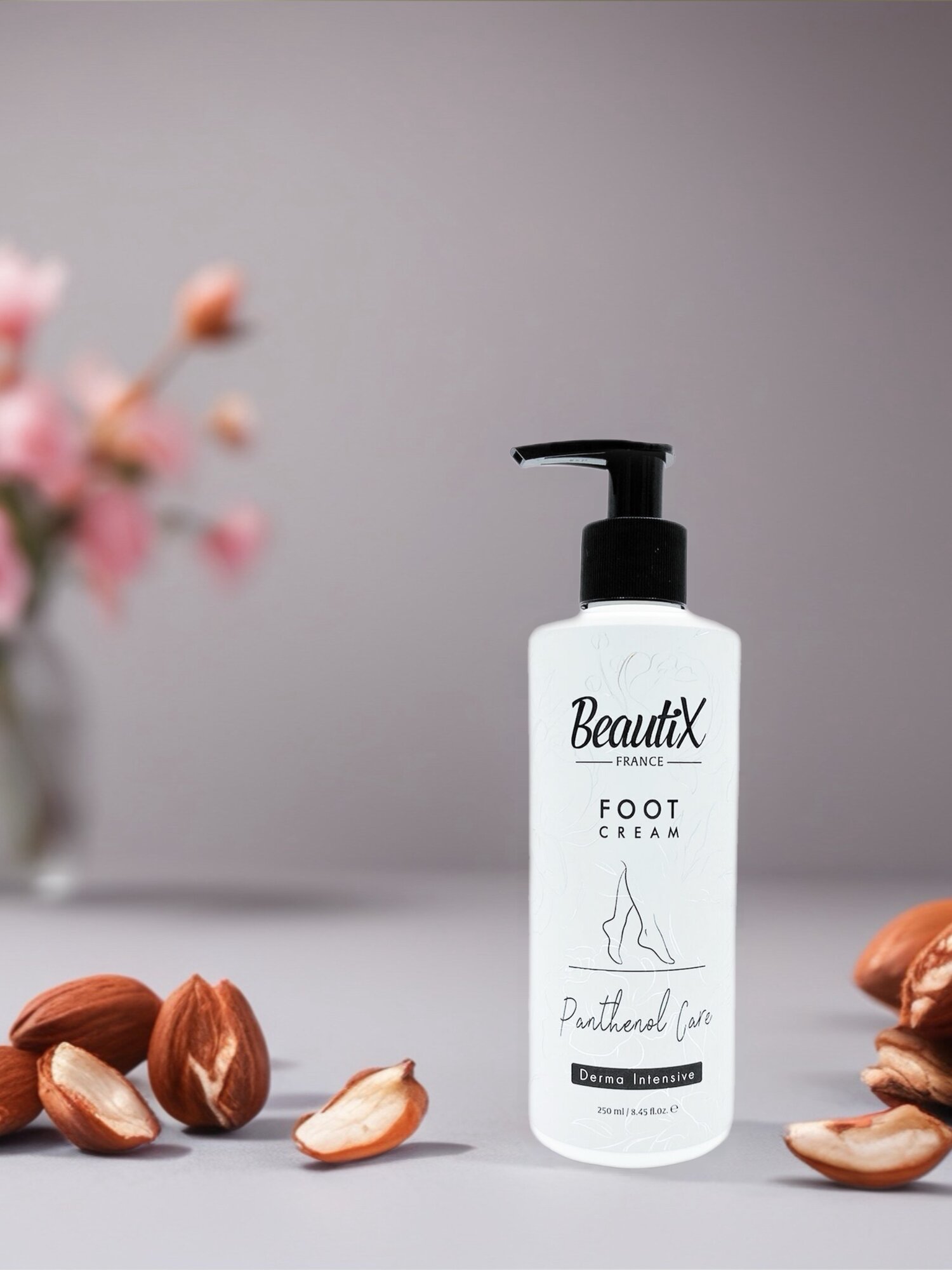 Beautix Крем для ног с пантенолом, восстанавливающий, 250 мл