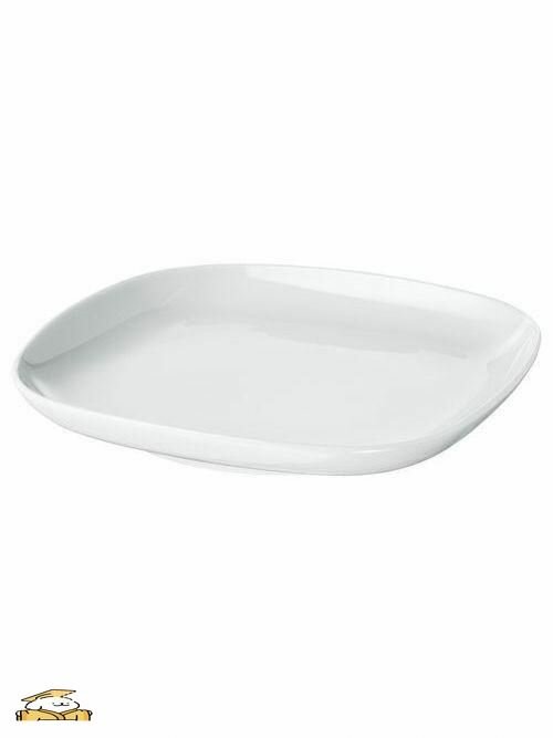 IKEA Тарелка десертная 18 см 1 шт белый