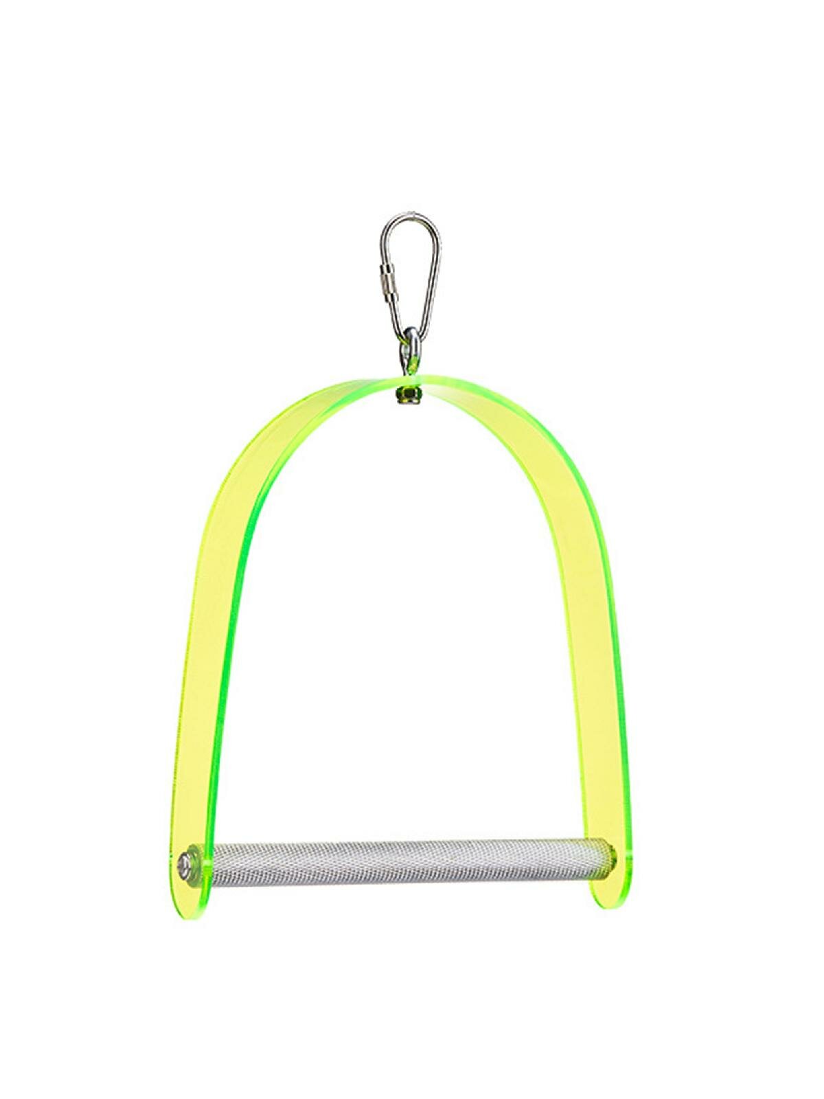 Долговечные Алюминиевые акриловые качели для птиц, Красочная акриловая клетка-мостик для попугаев