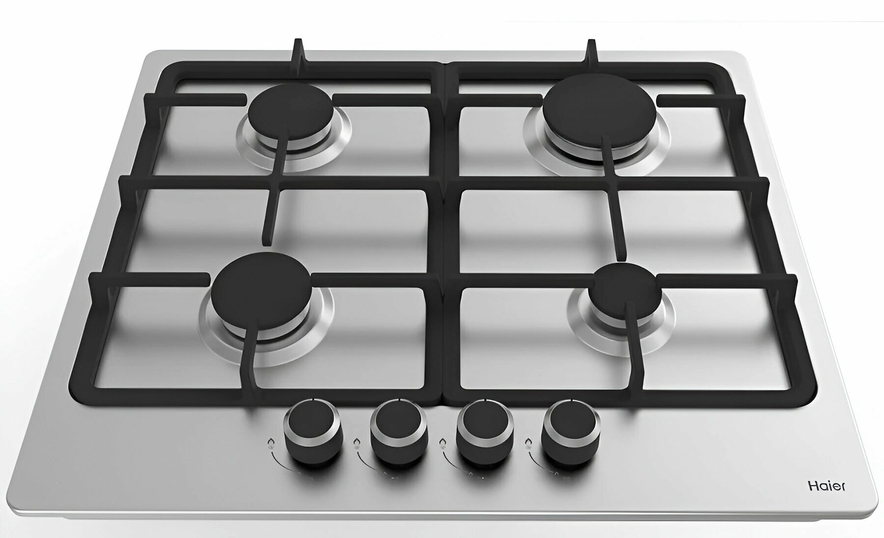 Газовая варочная панель с экспресс-конфоркой Haier HHX64CN нержавеющая сталь