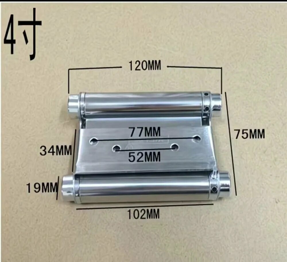 Лучший продавец Барная петля (пружинная двусторонняя) для маятниковых дверей SSSatin (серебро) Петля из нержавеющей стали, 1 шт.