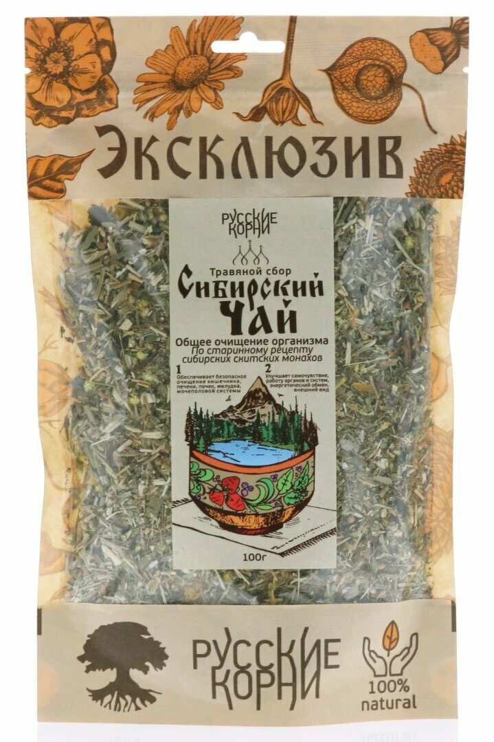 Русские Корни / Травяной сбор / Сибирский чай скитских монахов 100 г