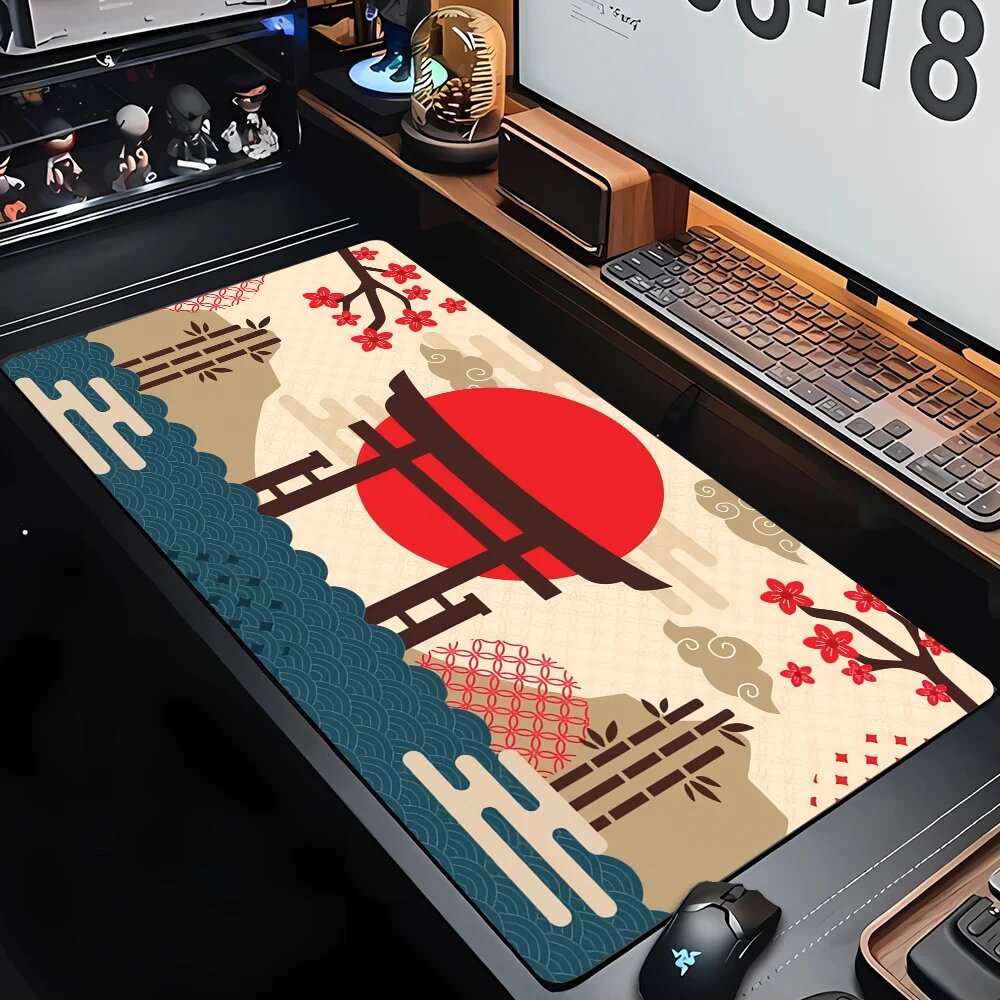 1000x500 мм домашний новый HD Коврик для мыши Сакура японский коврик для мыши с цветком вишни игровой коврик для клавиатуры нескользящий офисный ПК монтажный коврик для мыши Fuji