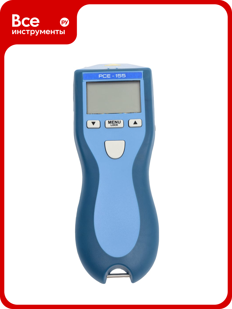 Тахометр PCE 155 P2041251 измеритель частоты вращения с конусным адаптером и контактным колесом для применения