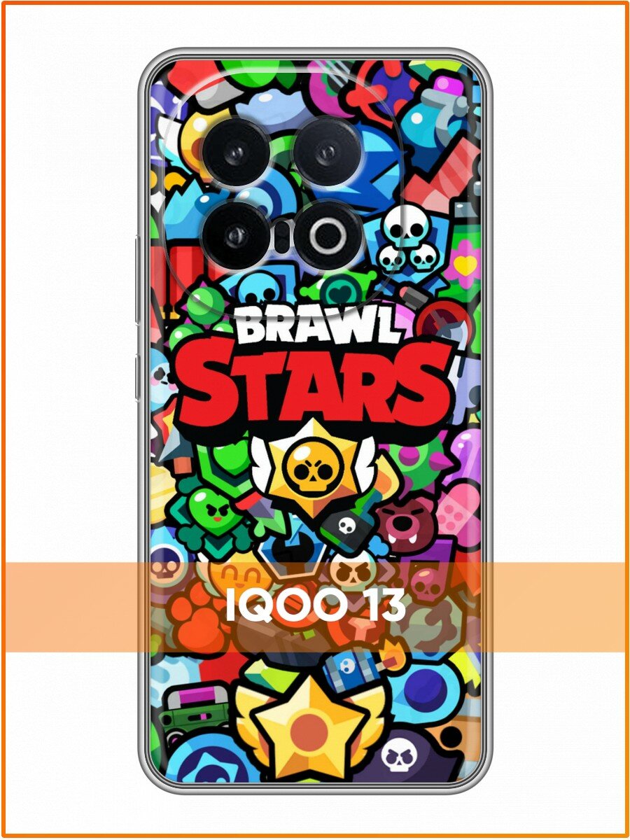 Чехол для IQOO 13 с принтом для мальчиков Brawl Stars (Айкью 13)