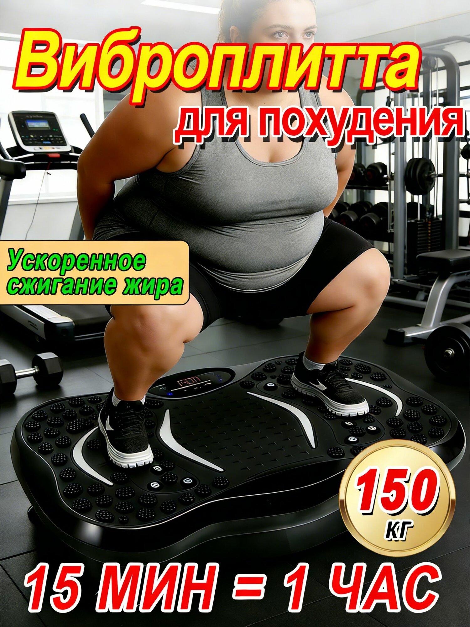 Виброплатформа кардио тренажер для дома, электрический вибротренажер антицеллюлитный для тела, степпер массажер, нагрузка 150 кг