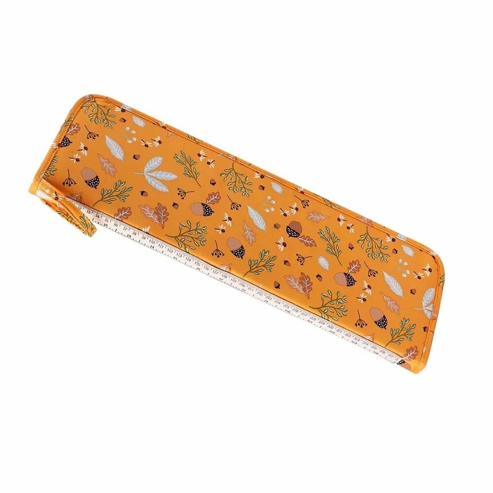 Органайзер для вязания из Оксфорда, дорожный чехол для хранения крючков, желтый, 43x14 см