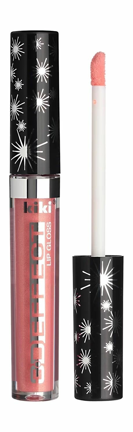 KIKI Блеск для губ 3d Effect, 2,4 мл, 905 Золотисто-персиковый