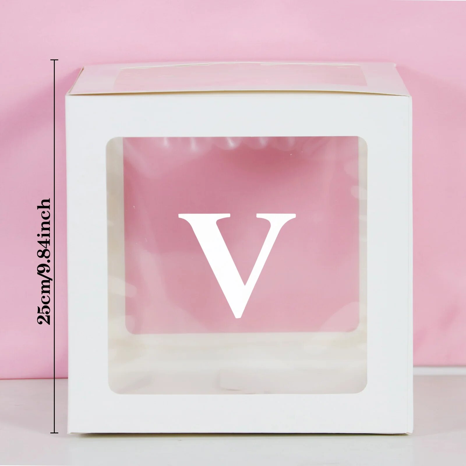 Прозрачная коробка для воздушных шаров из пенобумаги V