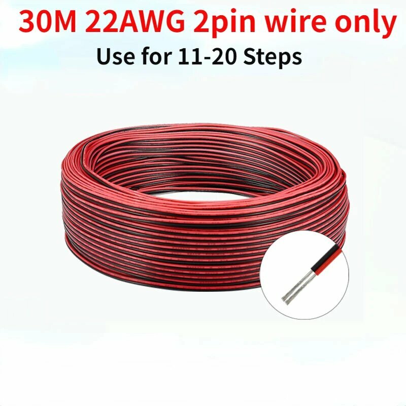 RGB-контроллер освещения лестницы Maxtronics ES32 32CH Красный, 30m 22AWG Wire