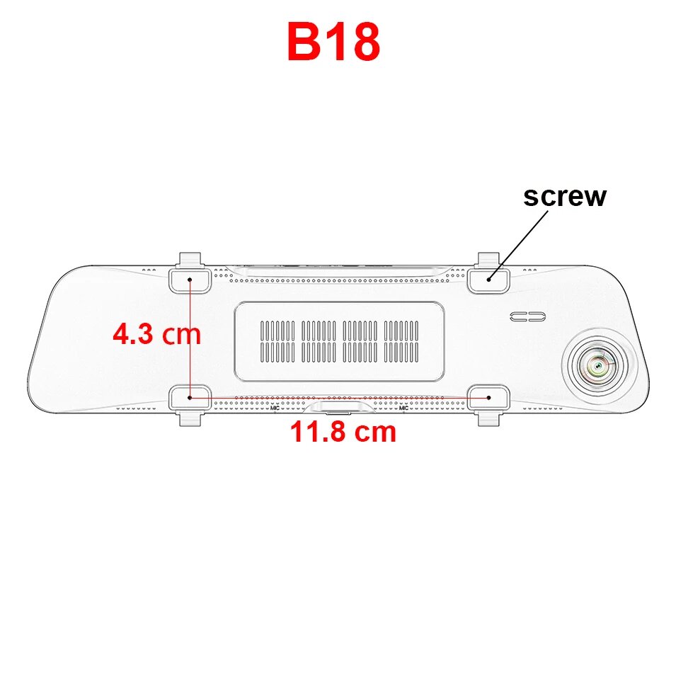 HGDO B13-B23 Монтажный кронштейн для автомобильного видеорегистратора Зеркало заднего вида Видеорегистратор Универсальные крепления Держатели Видеорегистратор Металлический номер 1-225