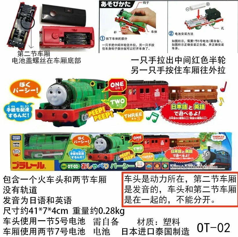 Thomas & Friends Поезд-паровозик с вагоном, EE